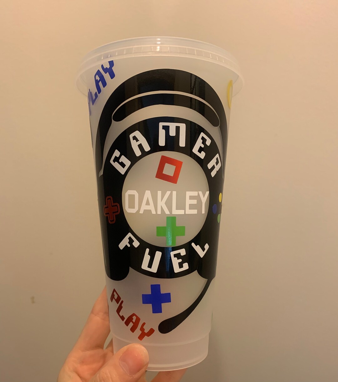 Personalised Gamer Cold Cup, Custom Gaming Cup, Handmade Video Game ...