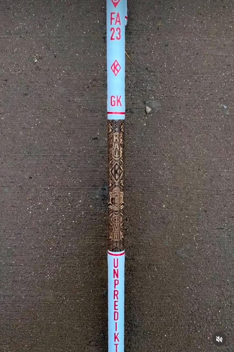 Custom Laser Engraved and Velvet Canes for Kappa Alpha Psi and Sigma ...