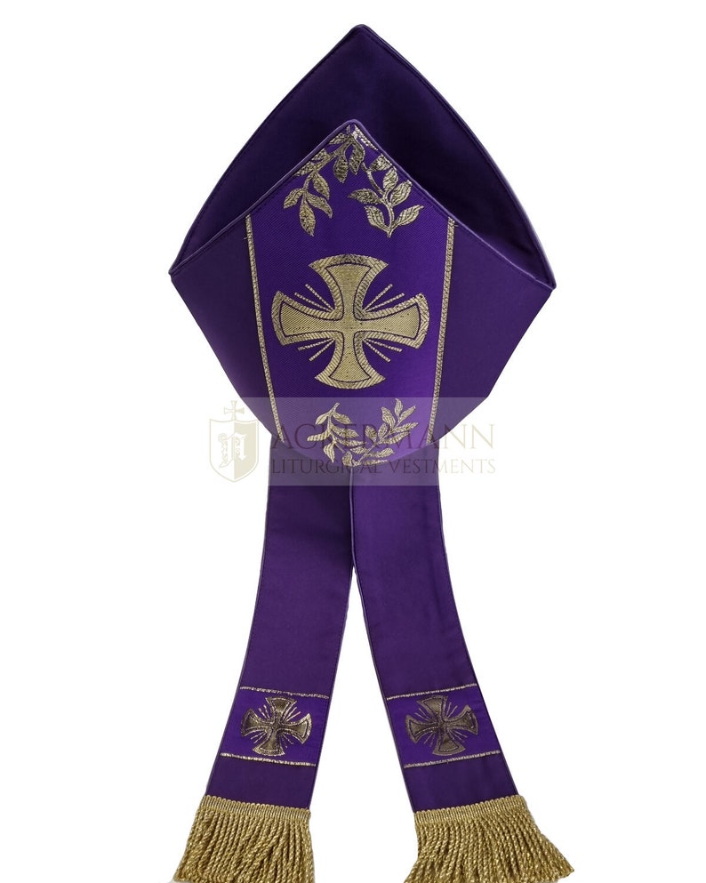Bishop's Mitre Available in All Liturgical Colors - Etsy