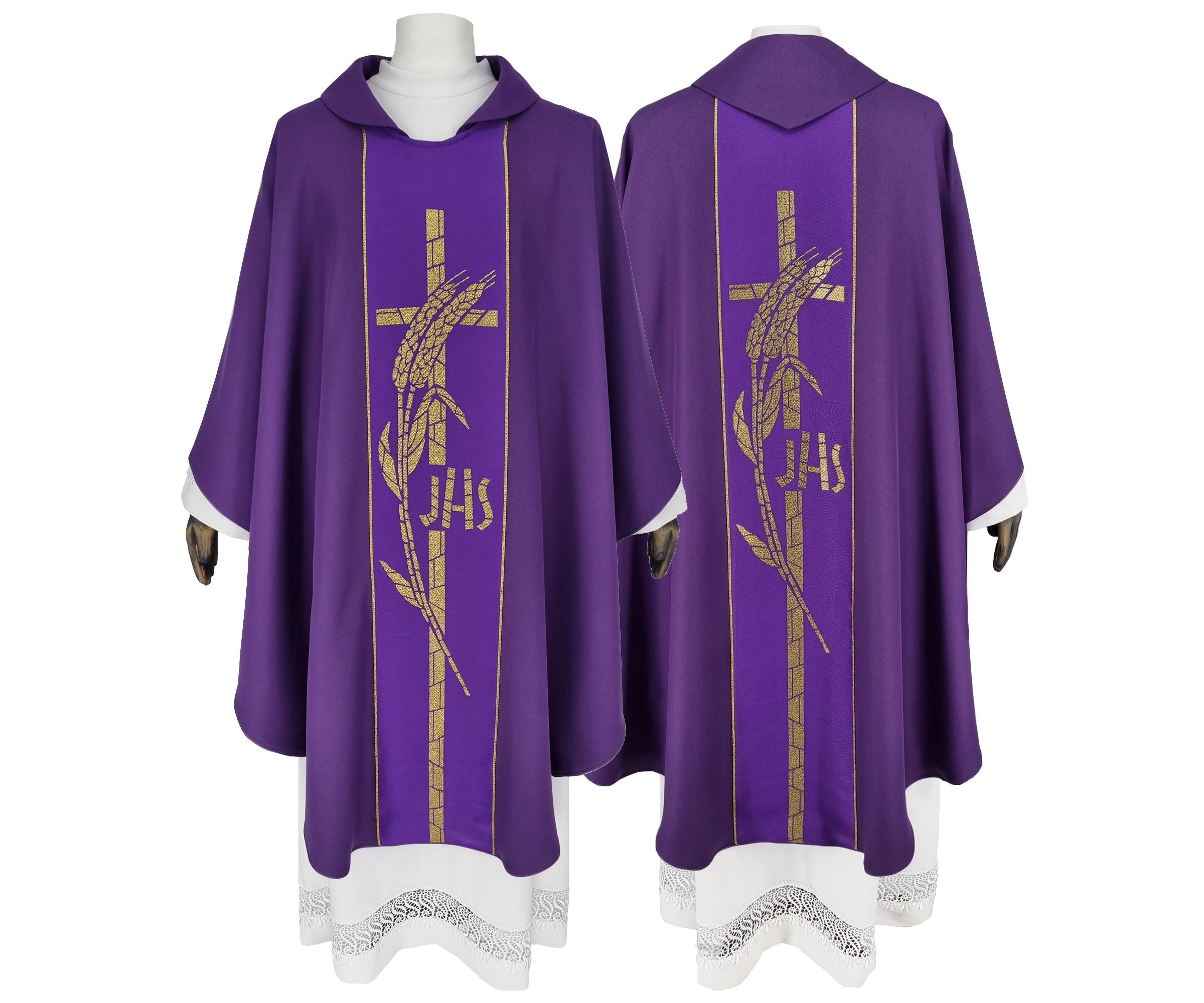 Gothic Chasuble Vestment With Stole Available in All Liturgical Colors ...