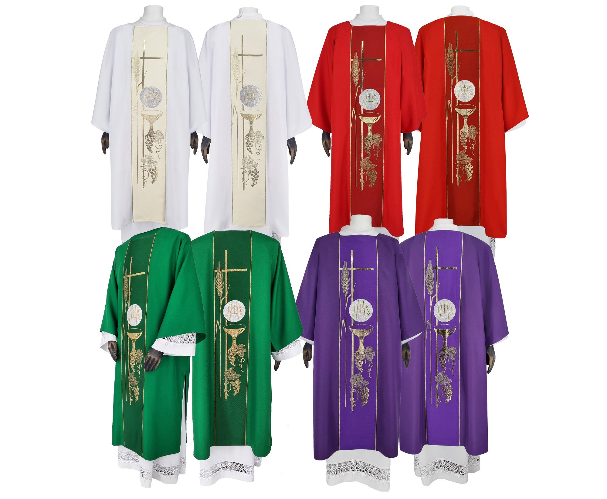 Set of 4 Gothic Dalmatics With Deacon Stoles - Etsy