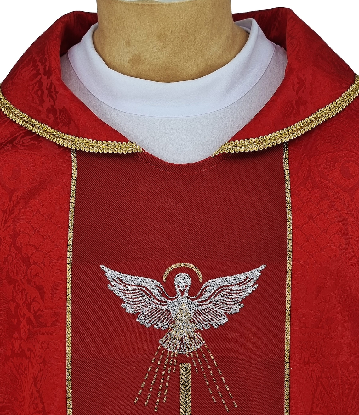 Red Gothic Chasuble Holy Spirit for Pentecost Sunday - Etsy