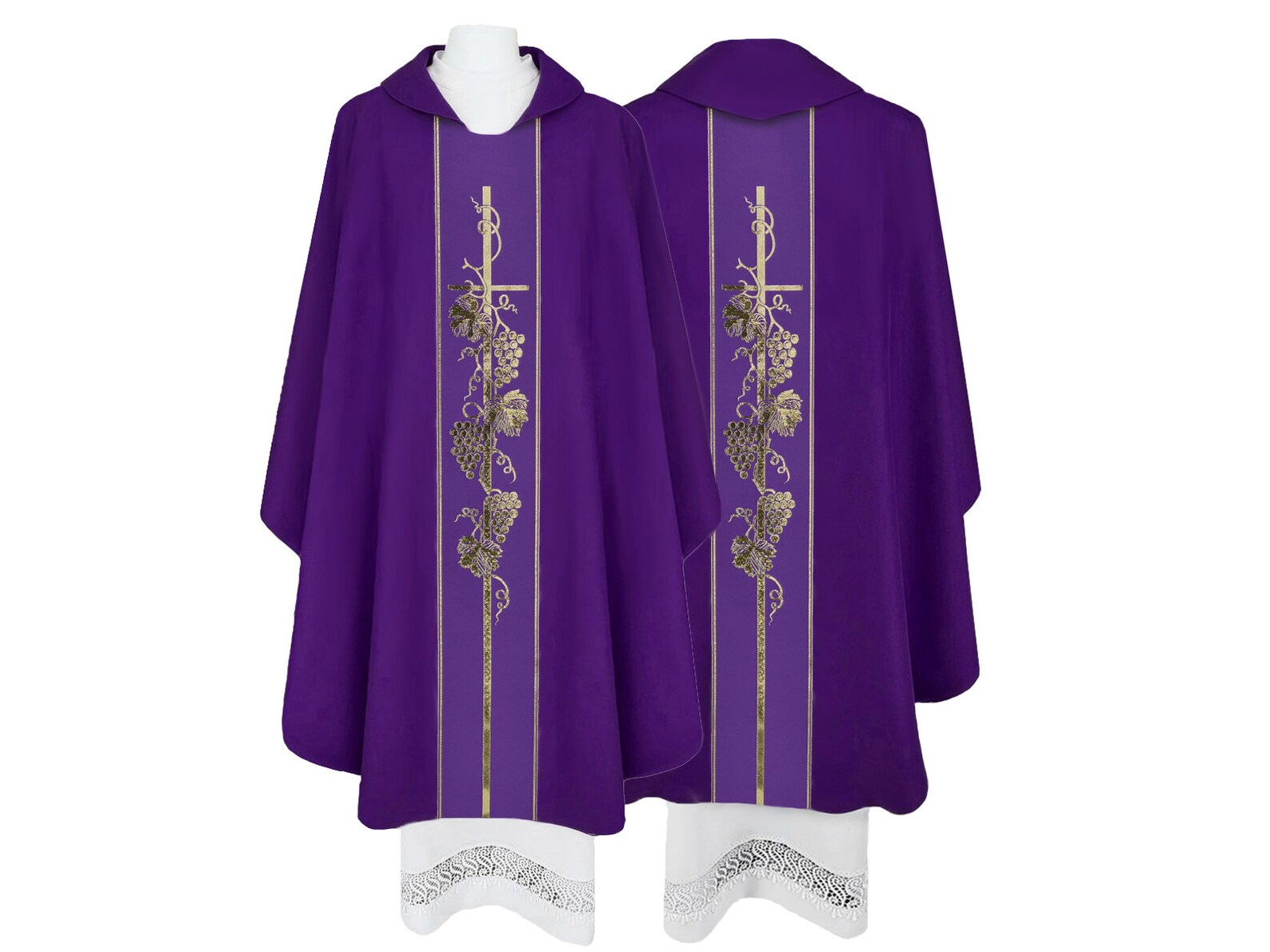 Gothic Chasuble Vestment With Stole Available in All Liturgical Colors ...