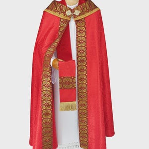 Red Gothic Cope With Stole - Etsy