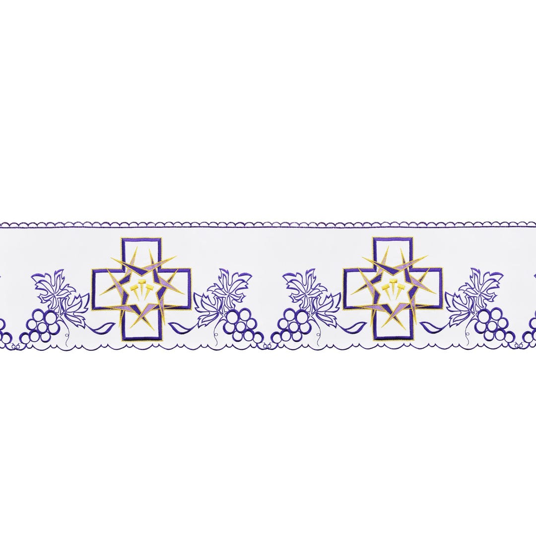 Altar Lace Embroidered Crosses With Thorns - Etsy
