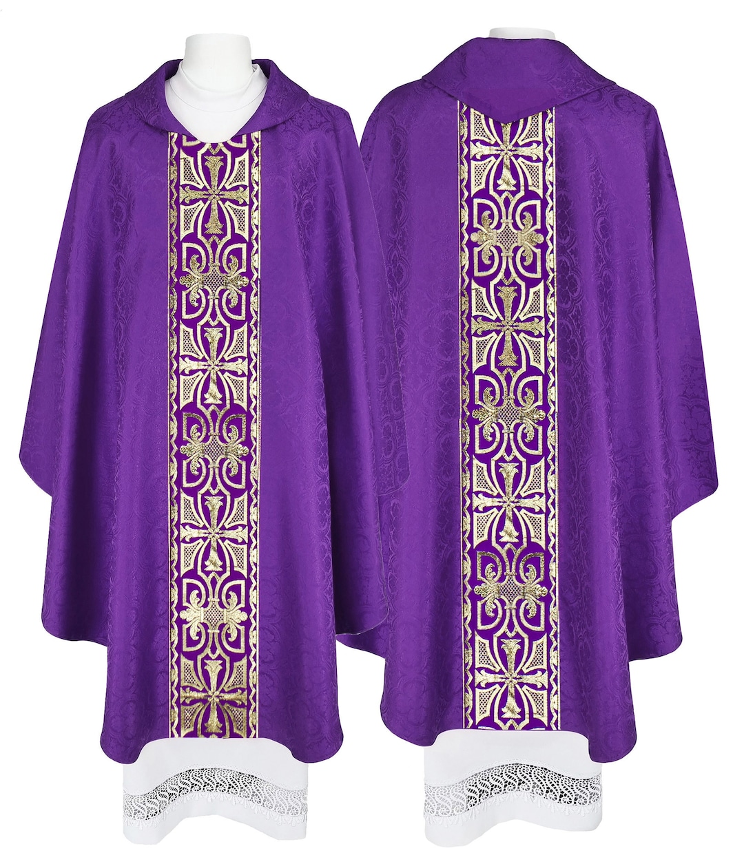 Gothic Chasuble Vestment With Stole Available in All Liturgical Colors ...