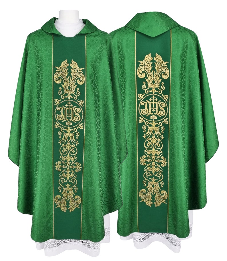 Gothic Chasuble Vestment With Stole Available in All Liturgical Colors ...