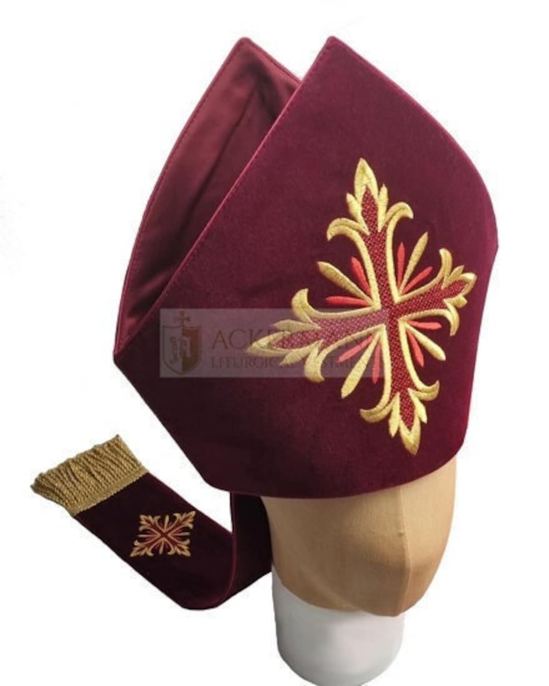 Bishop's Mitre Made on Velvet - Etsy