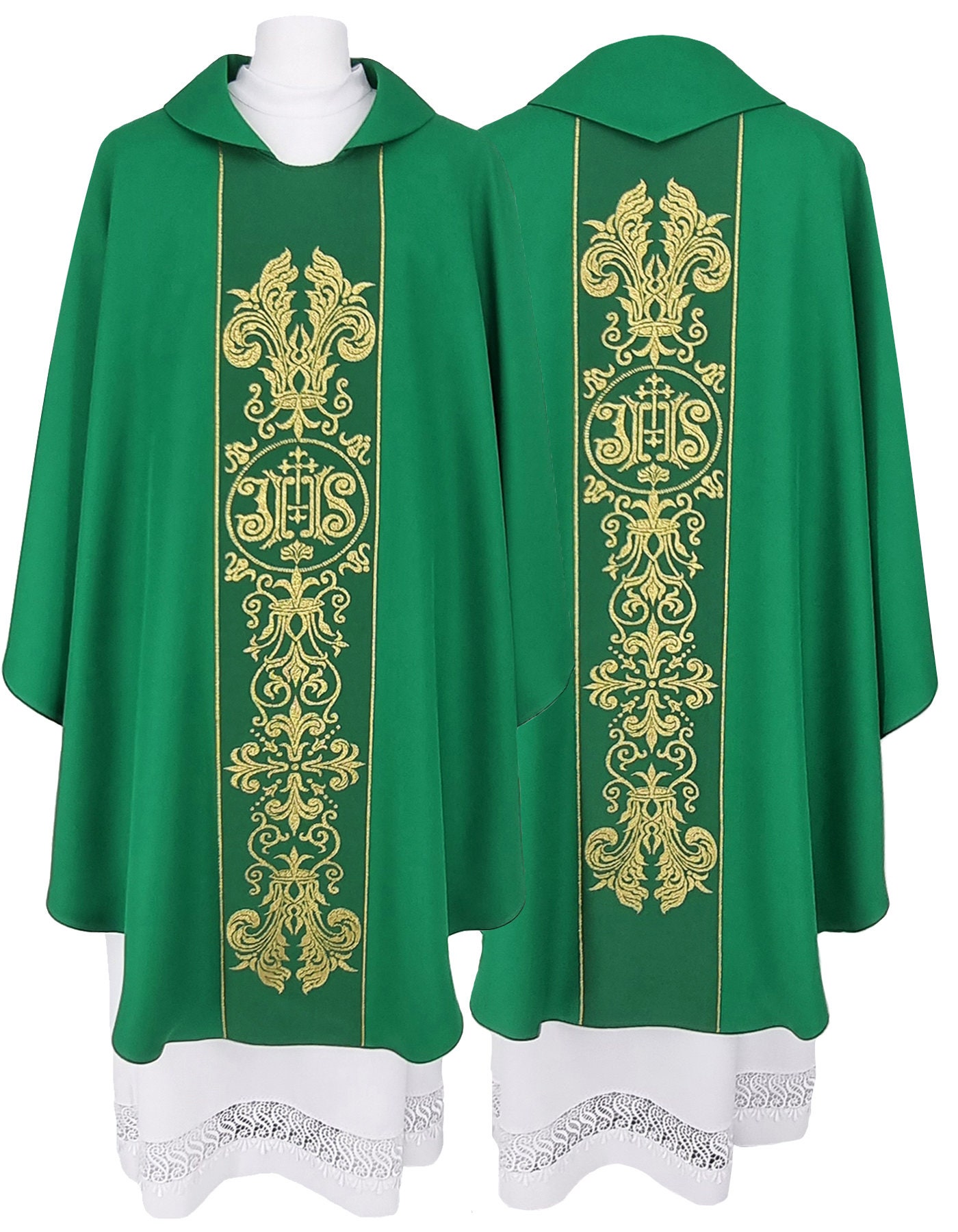 Gothic Chasuble Vestment With Stole Available in All Liturgical Colors ...