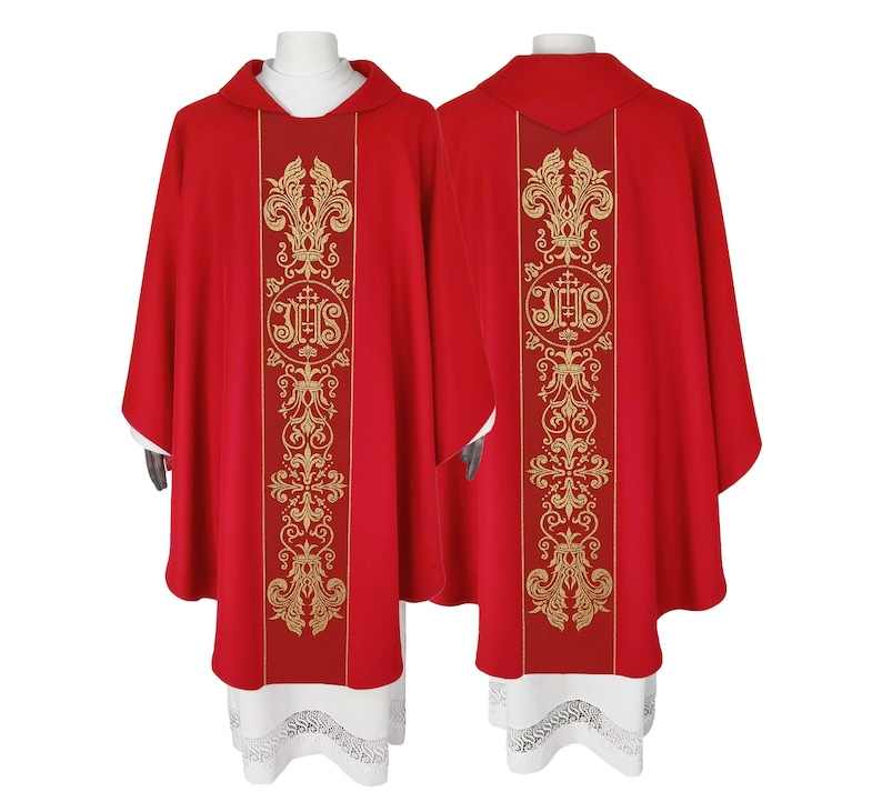 Gothic Chasuble Vestment With Stole Available in All Liturgical Colors ...