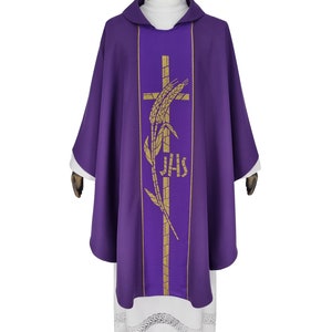 Gothic Chasuble Vestment With Stole Available in All Liturgical Colors ...