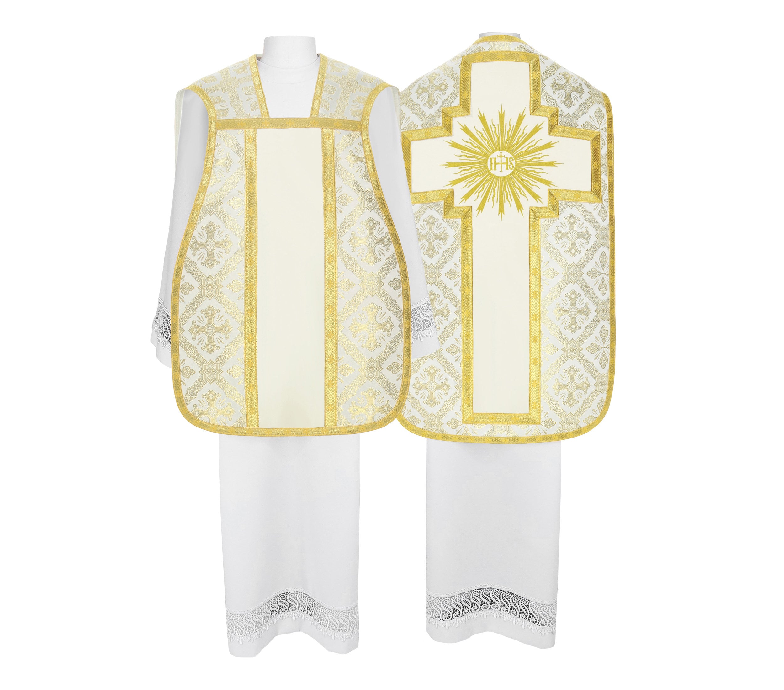 Roman Chasuble With Stole Burse Maniple and Chalice Veil - Etsy