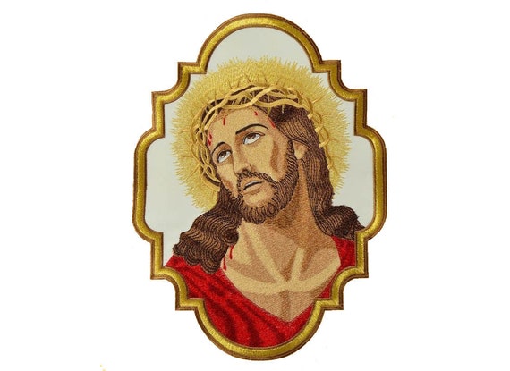 Emblem Embroidered Liturgical Applique Jesus Suffering - Etsy