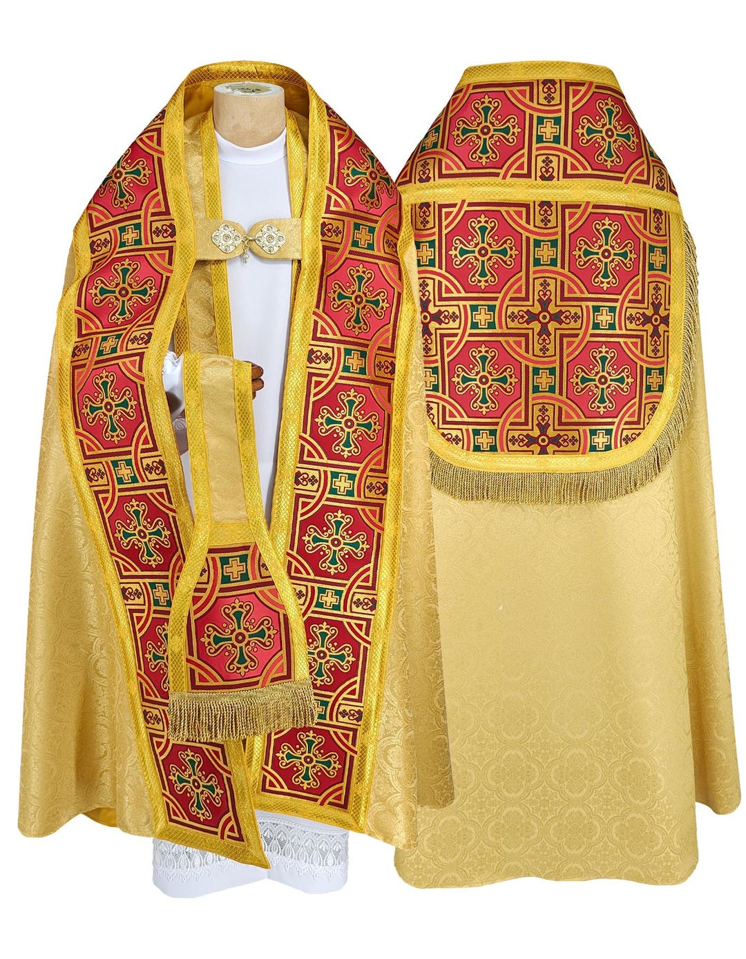 Roman Cope With Stole Made of Damask Fabric - Etsy