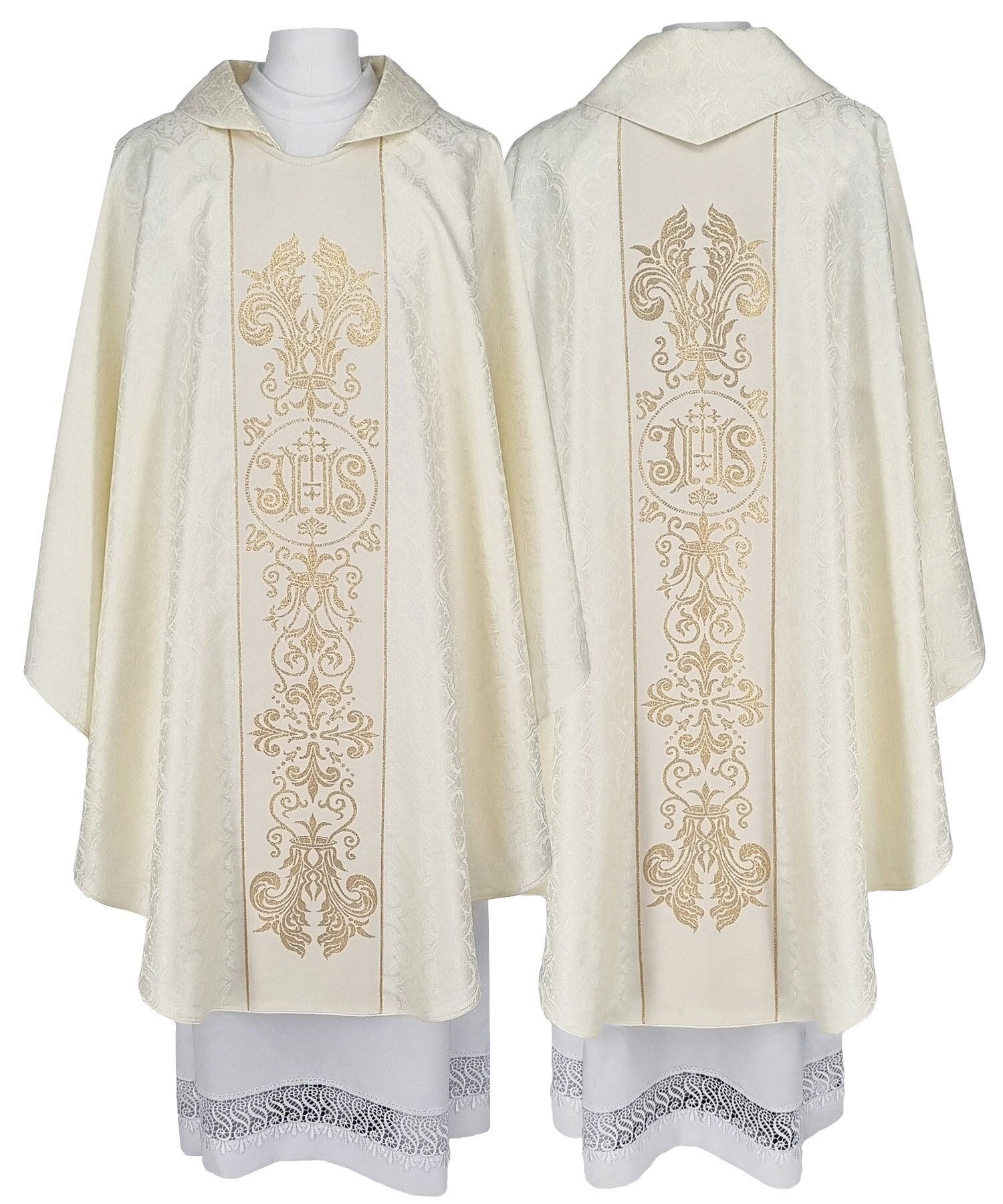 Gothic Chasuble Vestment With Stole Available in All Liturgical Colors ...