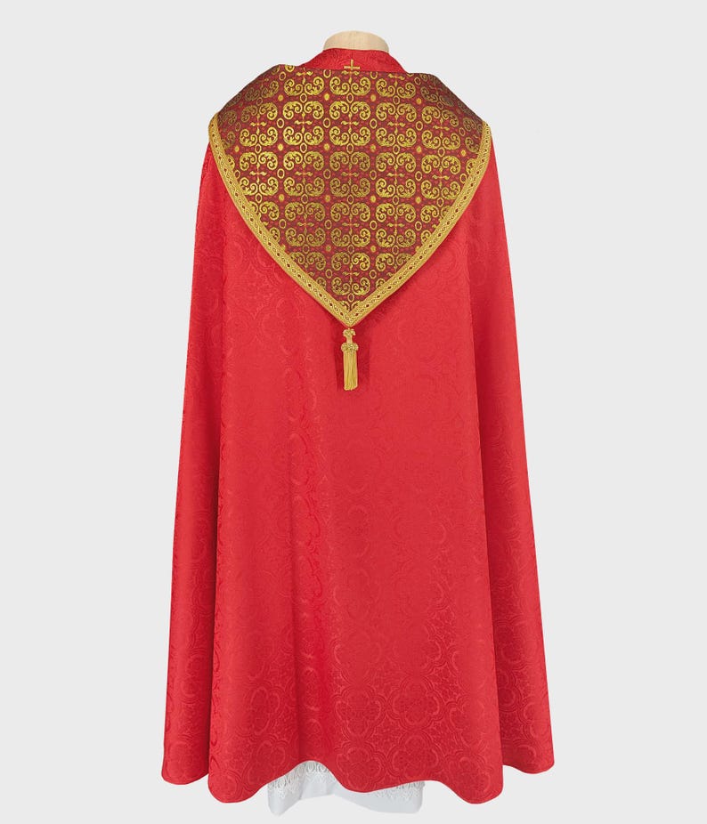 Red Gothic Cope With Stole - Etsy