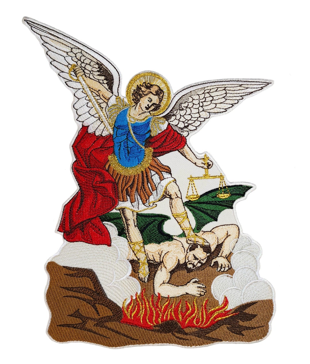 Embroidered Applique St. Michael Archangel - Etsy