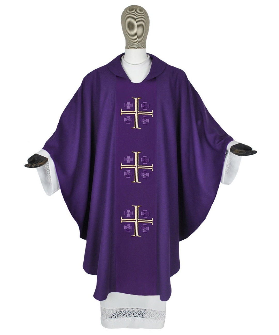 Gothic Chasuble Vestment With Stole Available in All Liturgical Colors ...