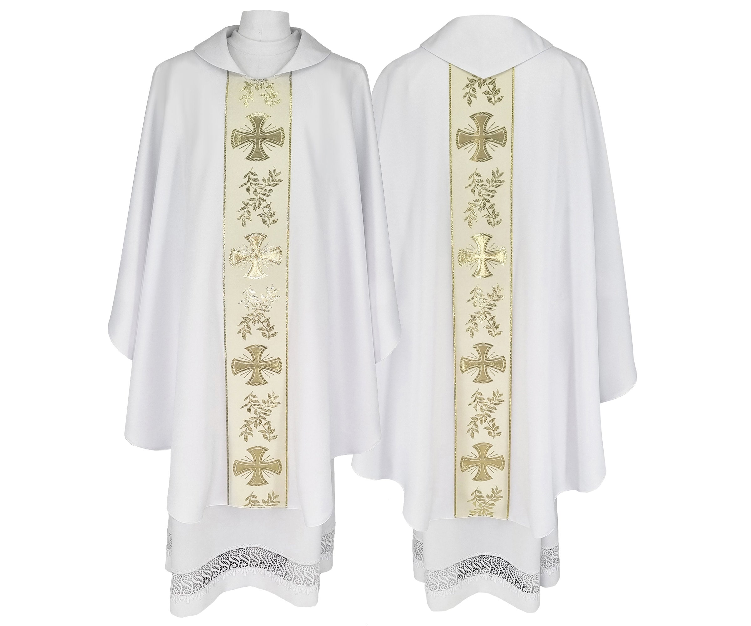 Gothic Chasuble Vestment With Stole Available in All Liturgical Colors ...