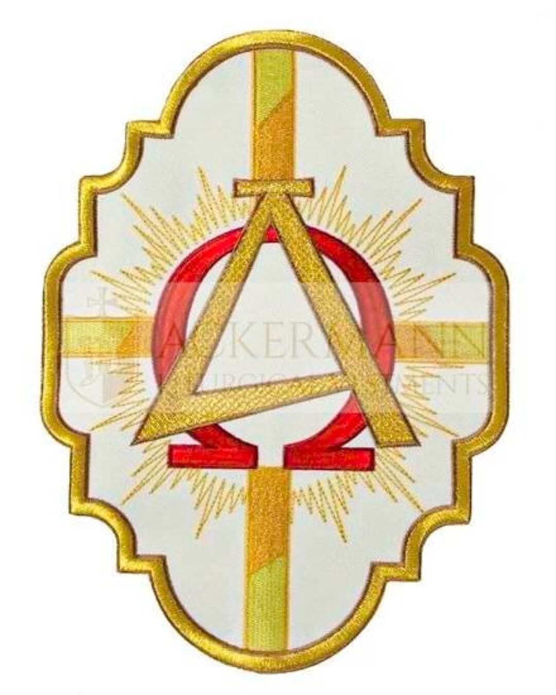 Emblem Embroidered Liturgical Applique Alfa Omega - Etsy
