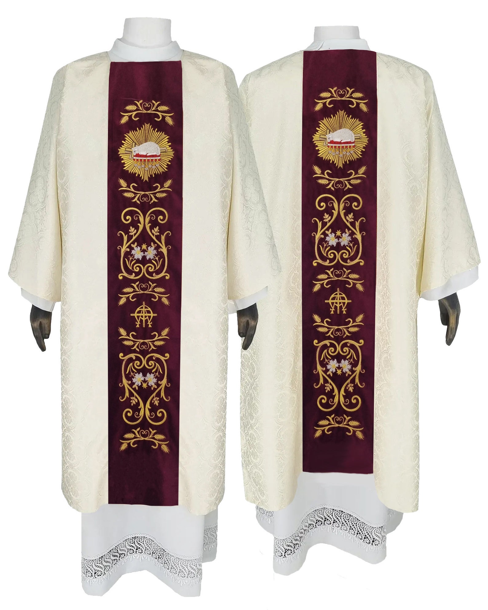 Set of Chasuble and Dalmatic Lamb of God for Easter Season - Etsy