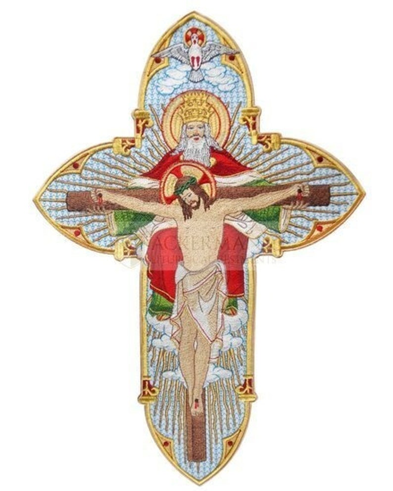 Emblem Embroidered Liturgical Applique "holy Trinity" - Etsy