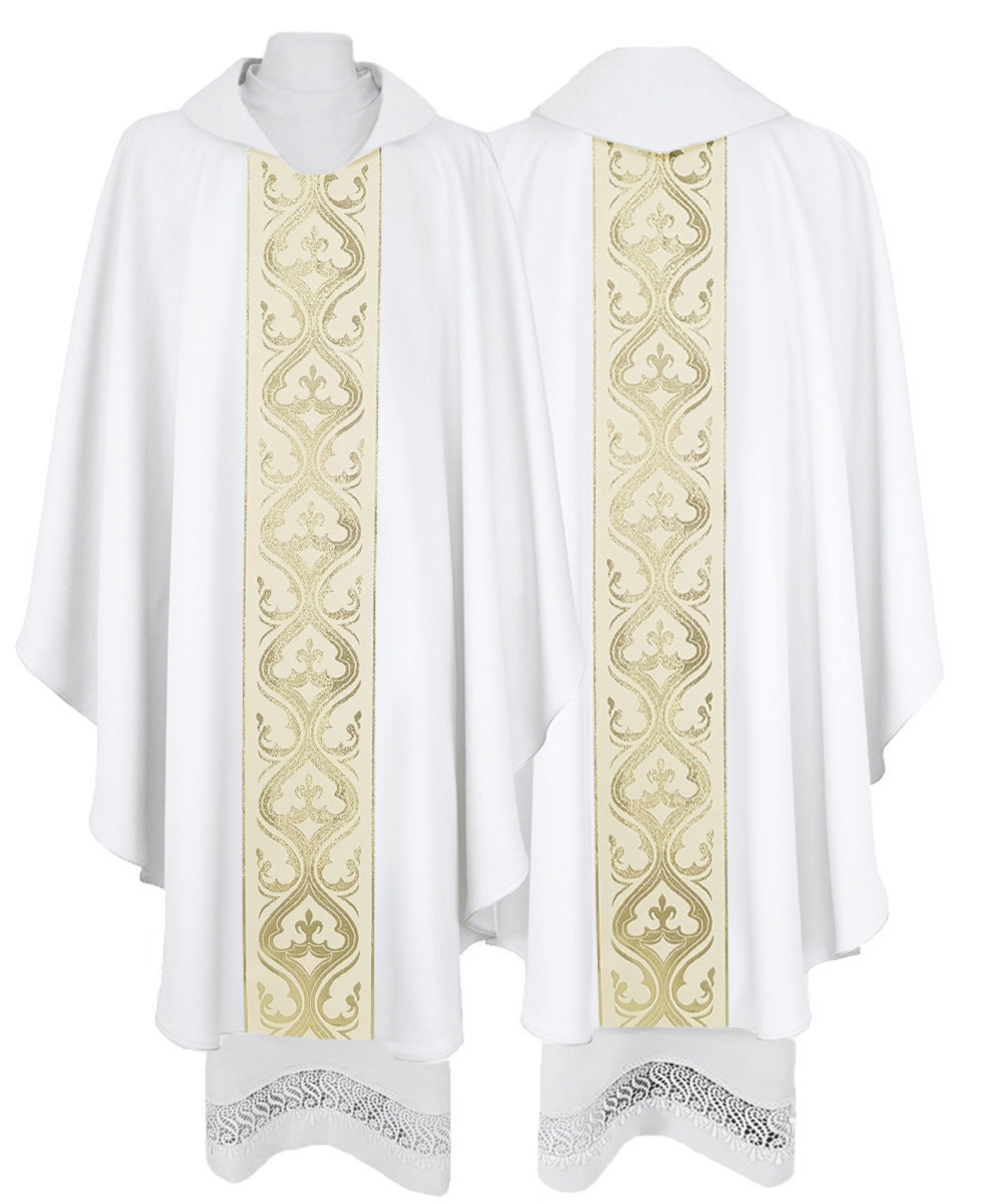 Gothic Chasuble Vestment With Stole Available in All Liturgical Colors ...