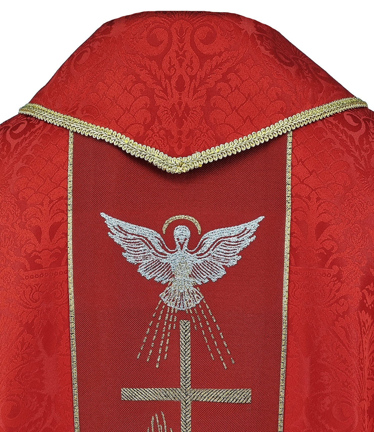 Red Gothic Chasuble Holy Spirit for Pentecost Sunday - Etsy
