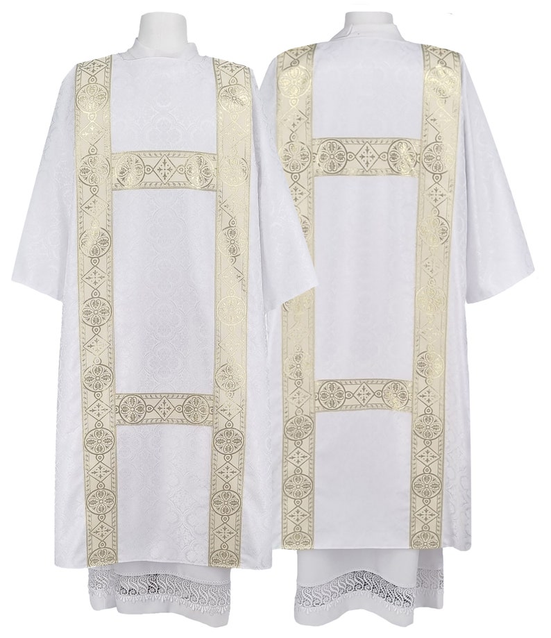 Semi Gothic Dalmatic With Deacon Stole Decorated of Woven - Etsy