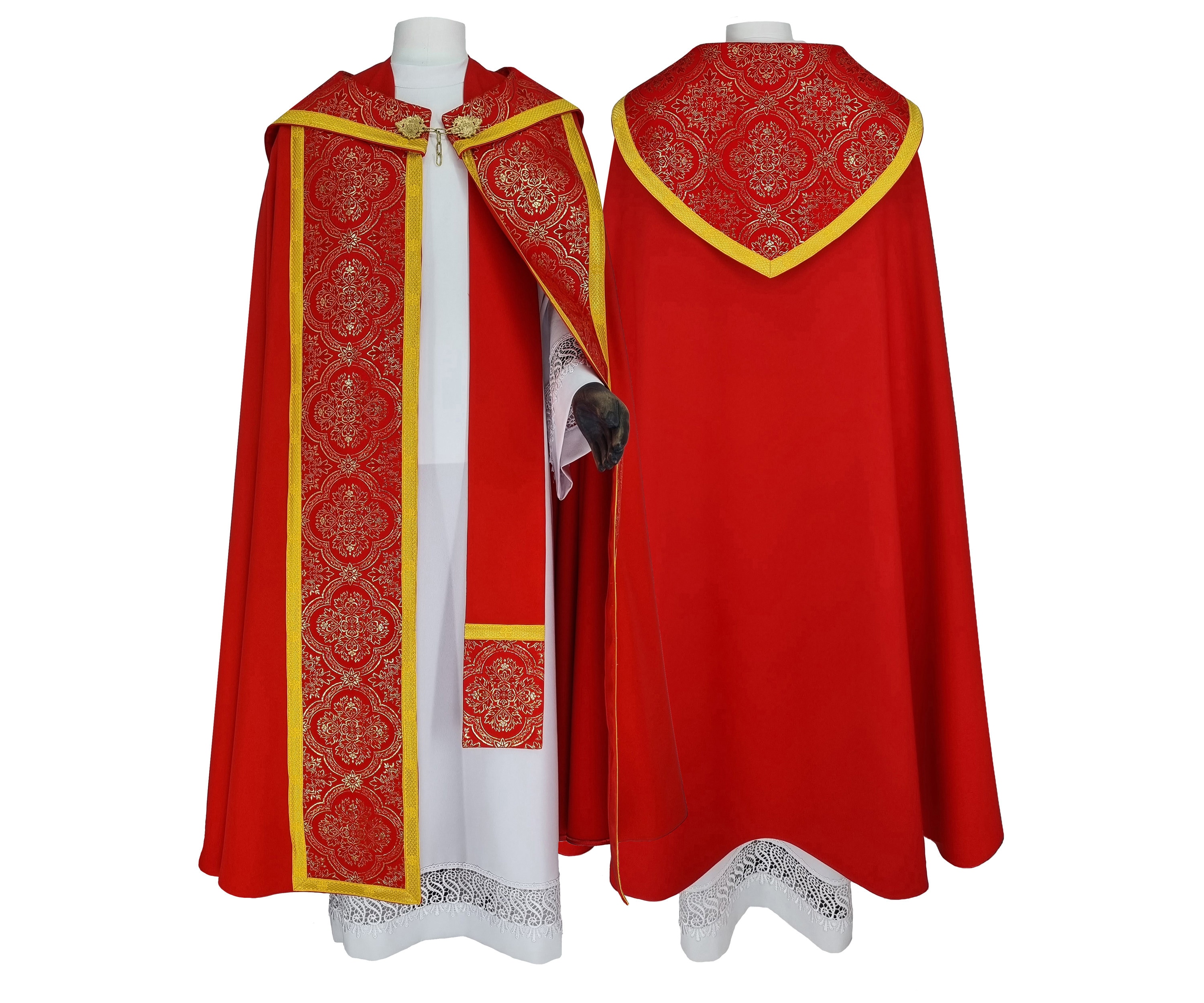 Red Cope With Matching Stole - Etsy