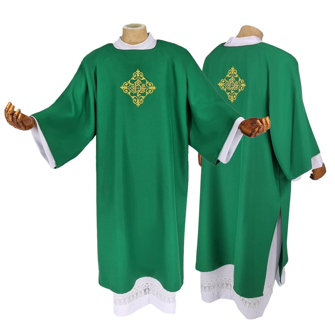 Gothic Dalmatic With Embroidered IHS Cross - Etsy
