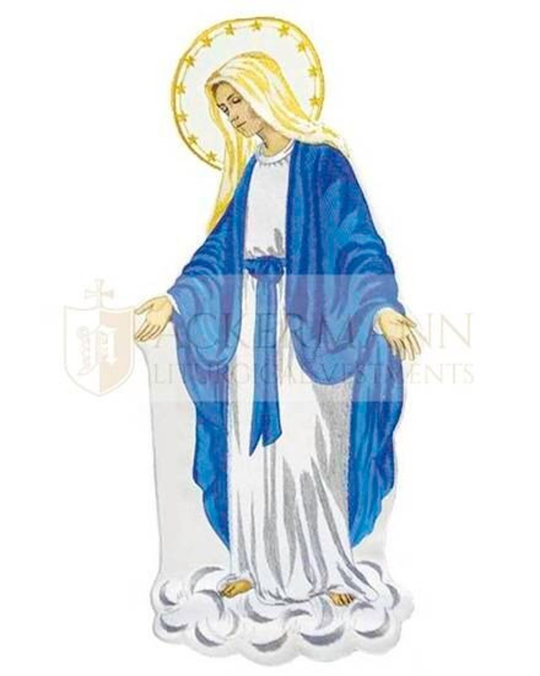 Emblem Embroidered Liturgical Applique Immaculate Conception - Etsy