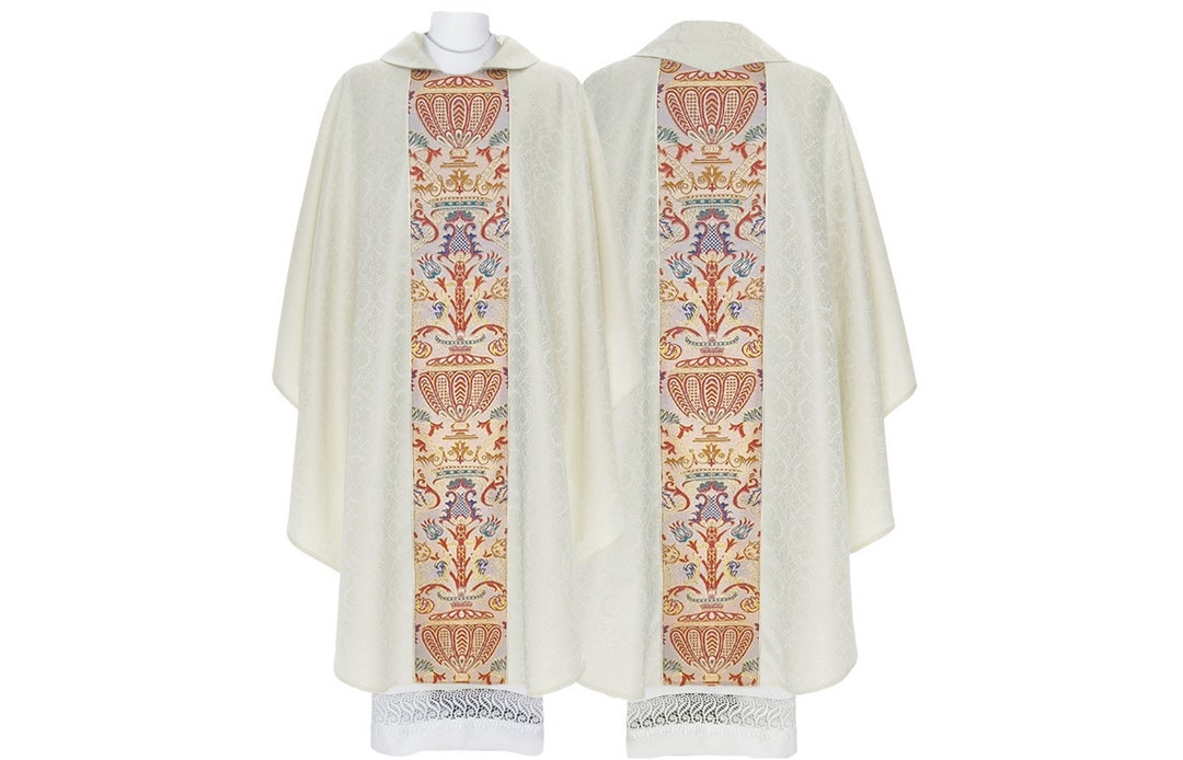 Gothic Chasuble Vestment With Stole Available in All Liturgical Colors ...