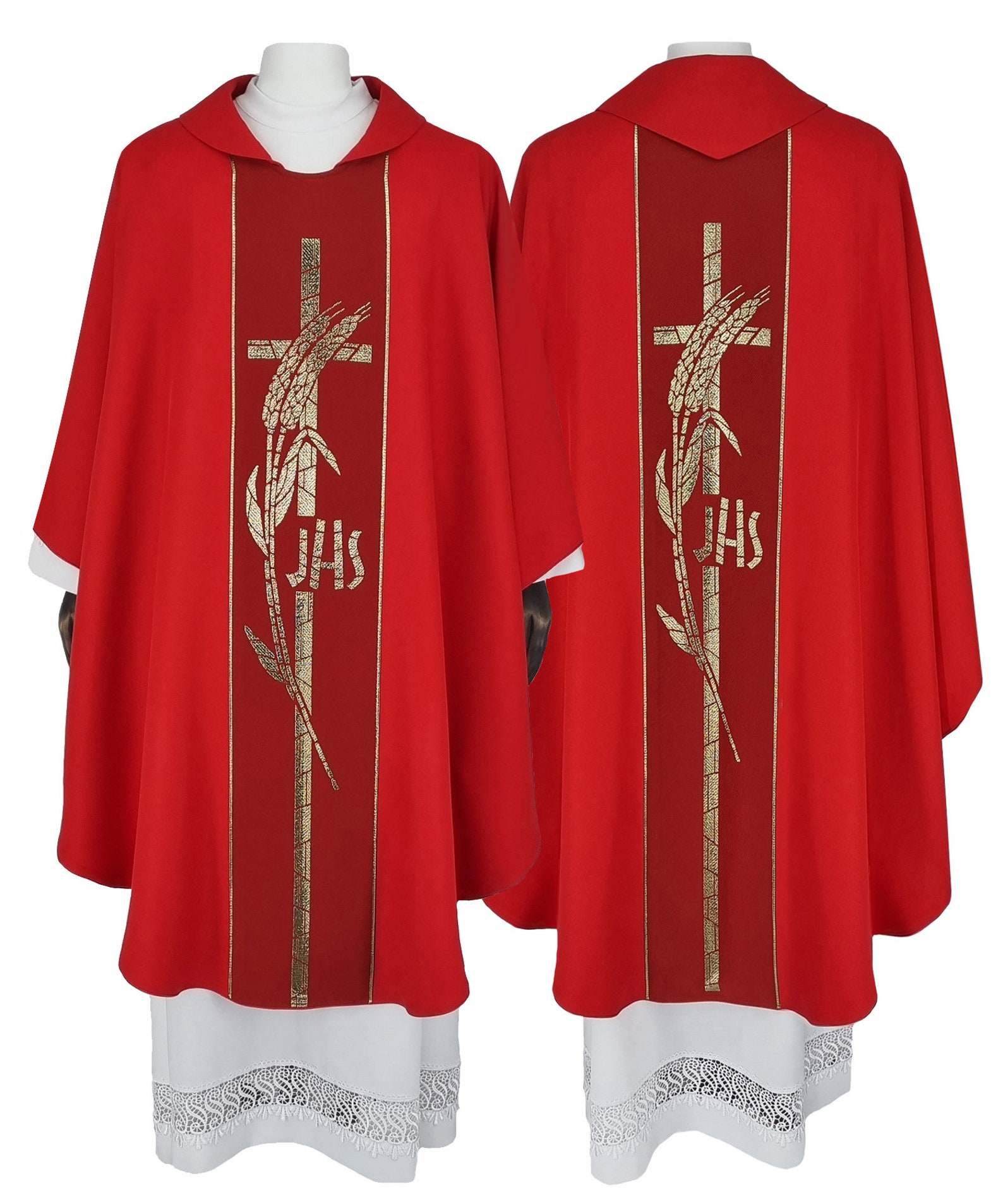 Gothic Chasuble Vestment With Stole Available in All Liturgical Colors ...