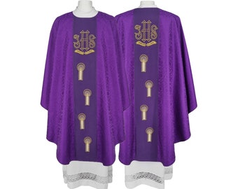 Gothic Chasuble Vestment With Stole Available in All Liturgical Colors ...