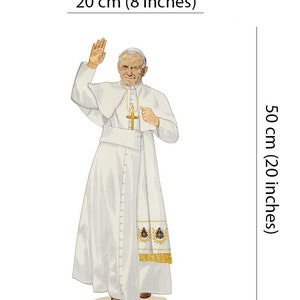 Embroidered Applique St. Pope John Paul II - Etsy