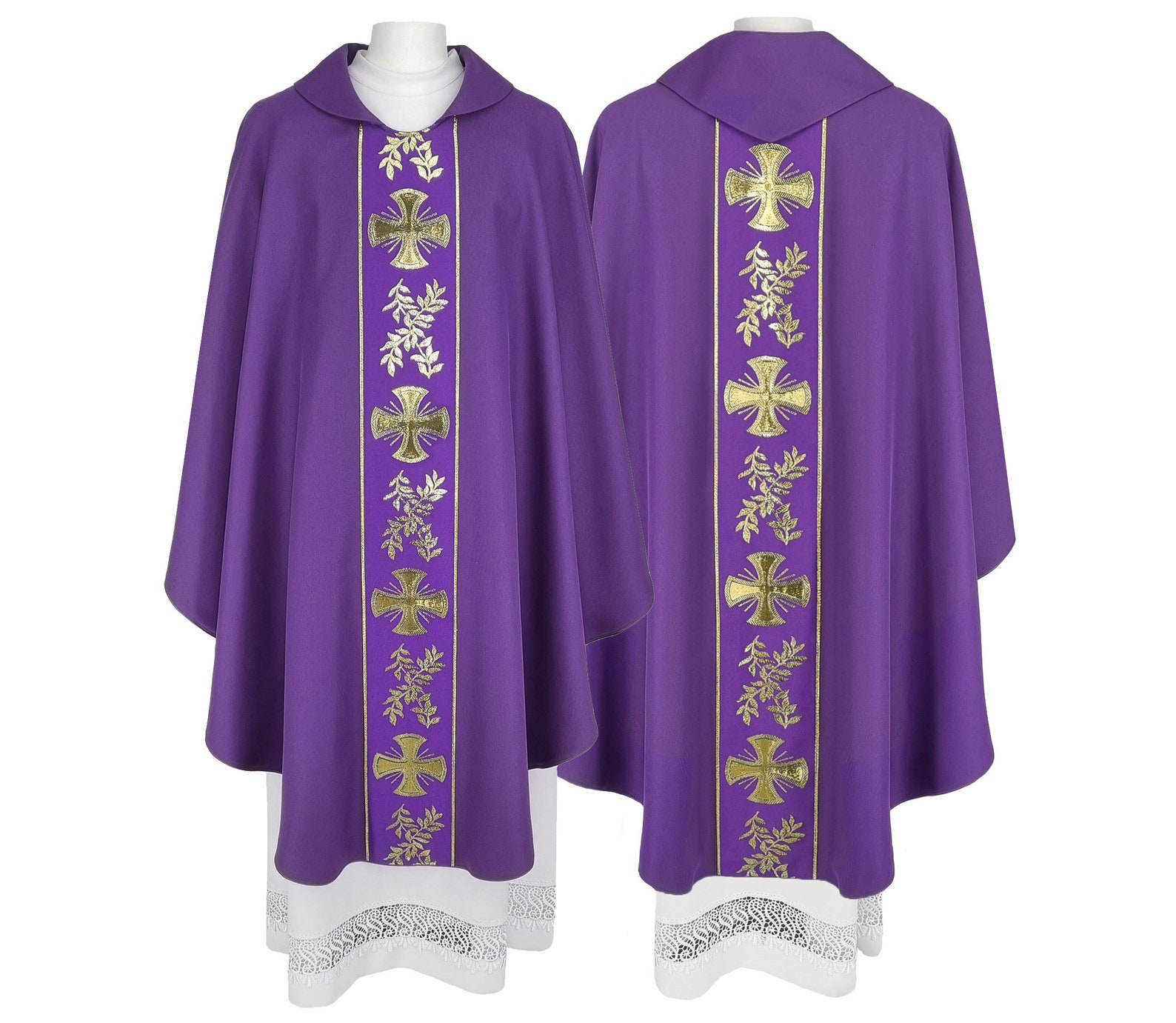 Gothic Chasuble Vestment With Stole Available in All Liturgical Colors ...