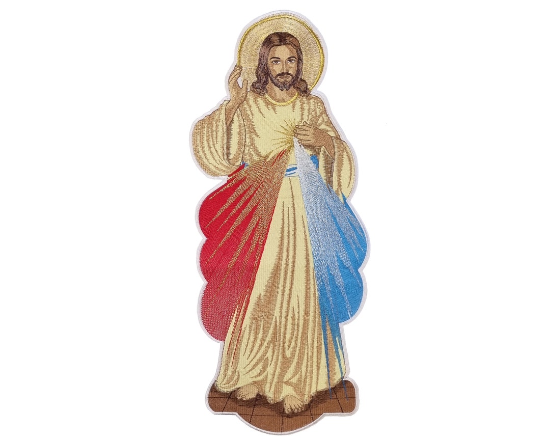 Emblem Embroidered Liturgical Applique Divine Mercy - Etsy