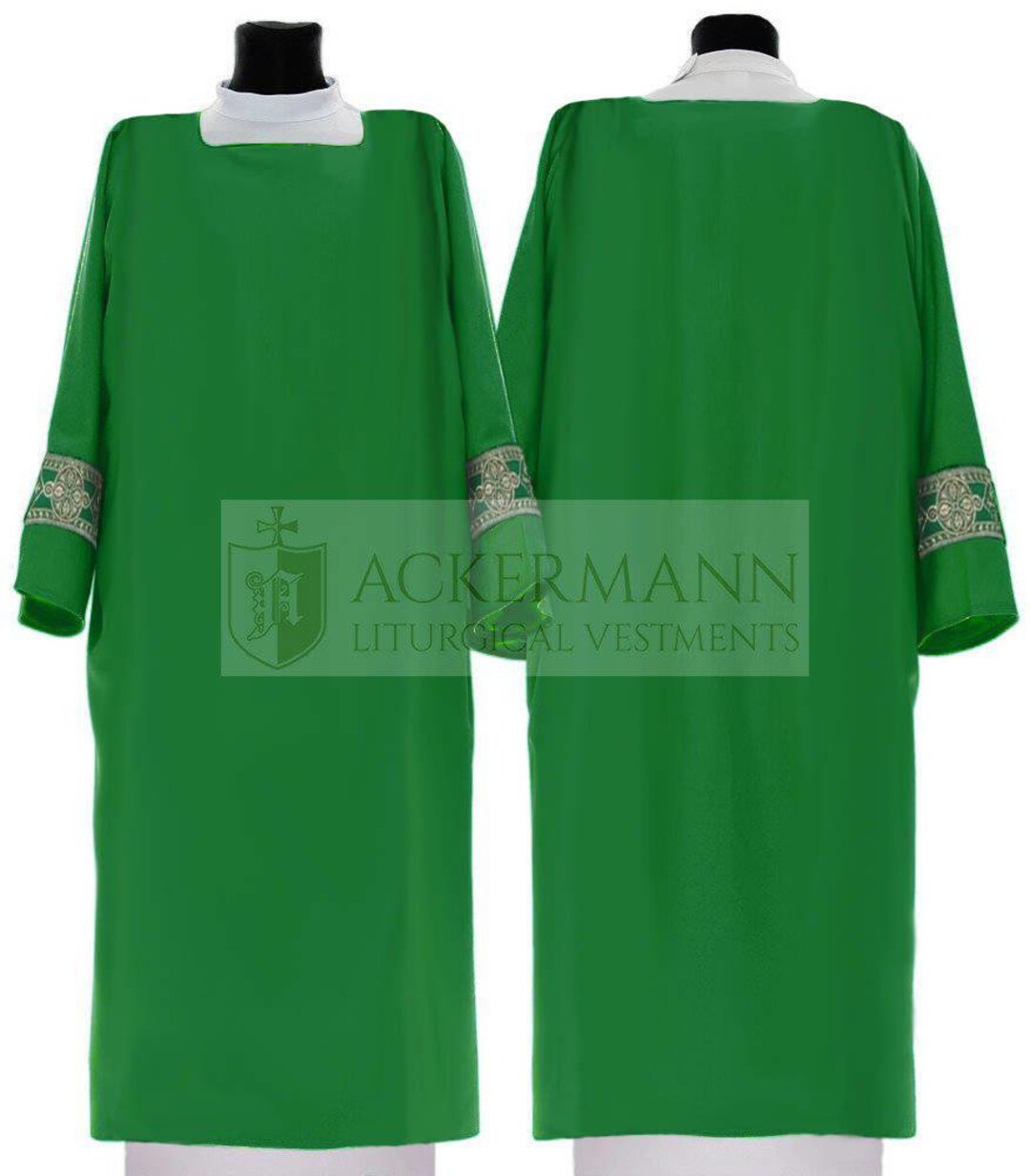 Gothic Dalmatic With Deacon Stole Decorated of Woven Liturgical Pattern ...