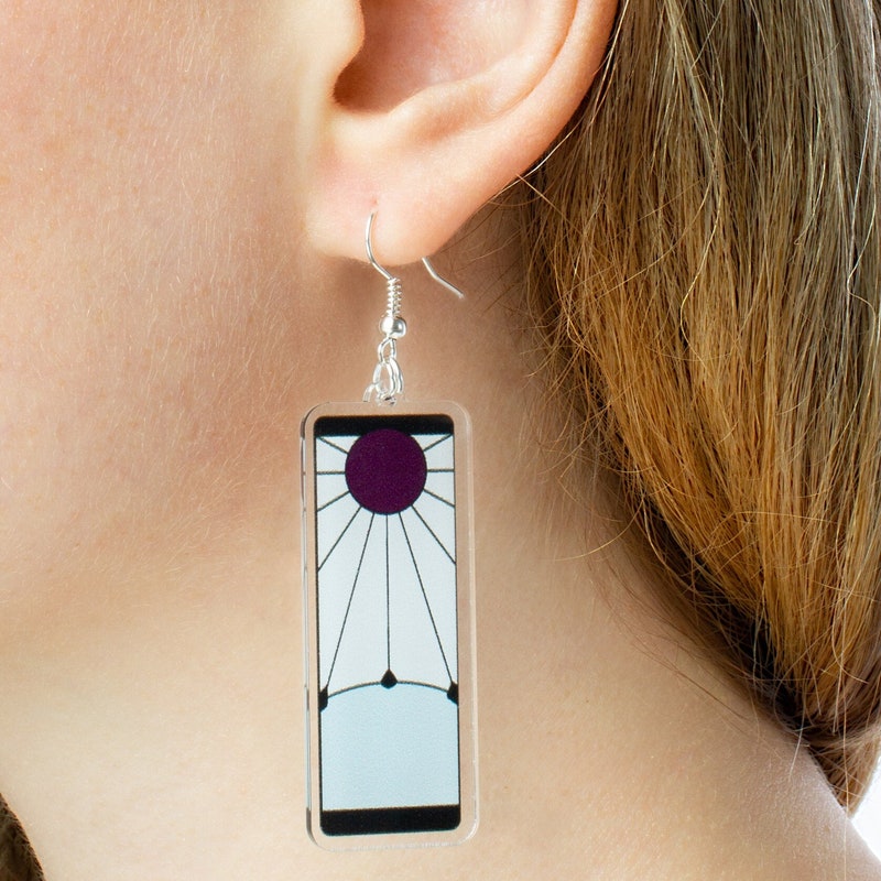 Japanese Hanafuda Earrings - Etsy
