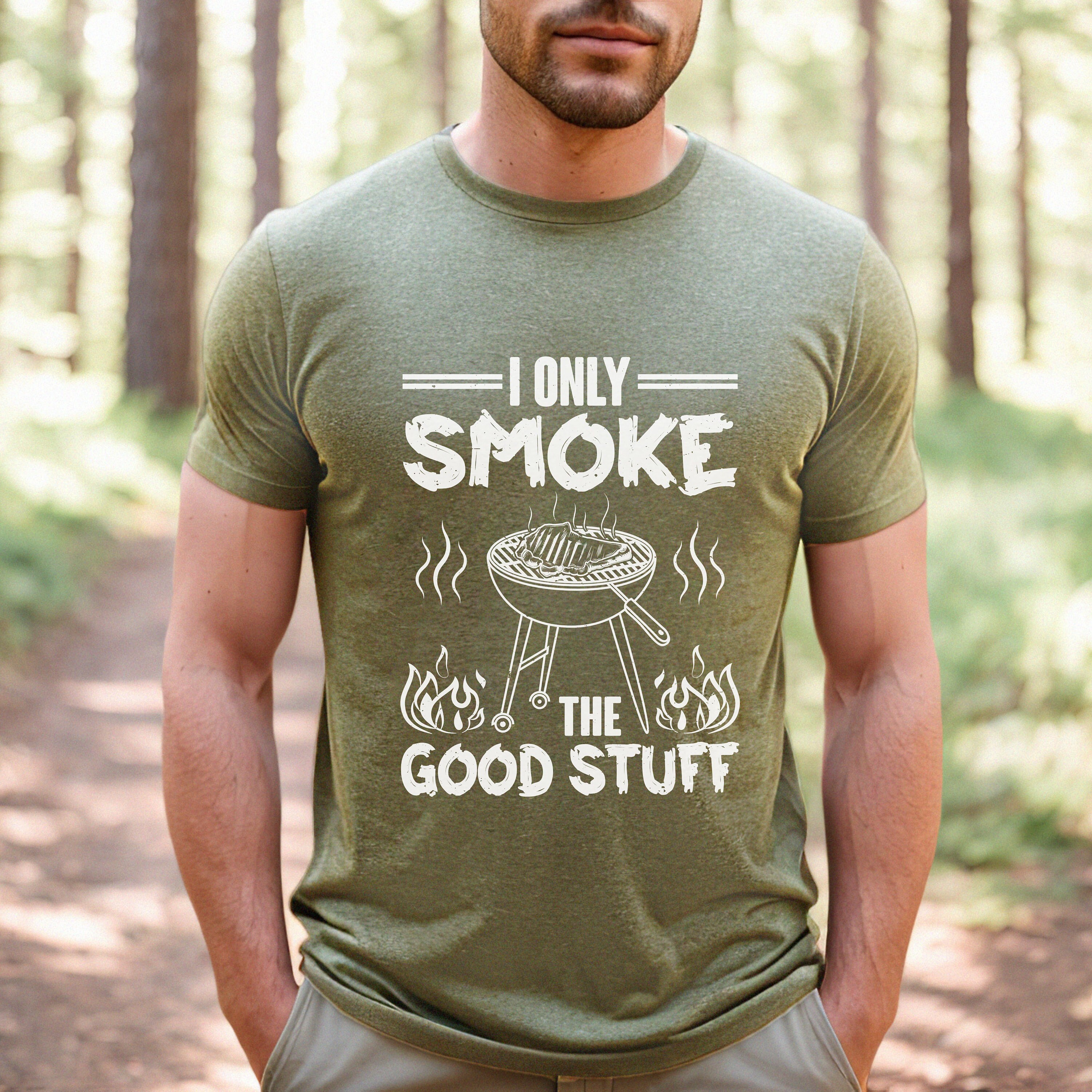 Meat Smoker Gift, BBQ Lover Shirt, Funny Chef Tshirt for Dad, Grilling ...
