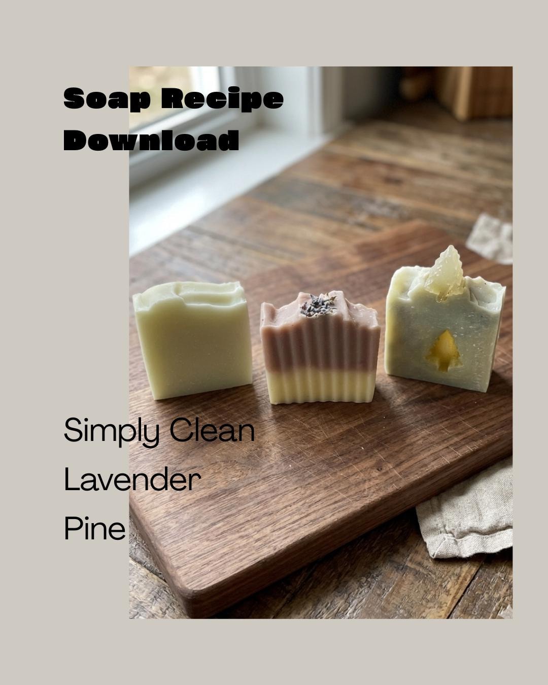 Natural Cold Process Soap Recipe | 3 Recipes |full Instructions - Etsy