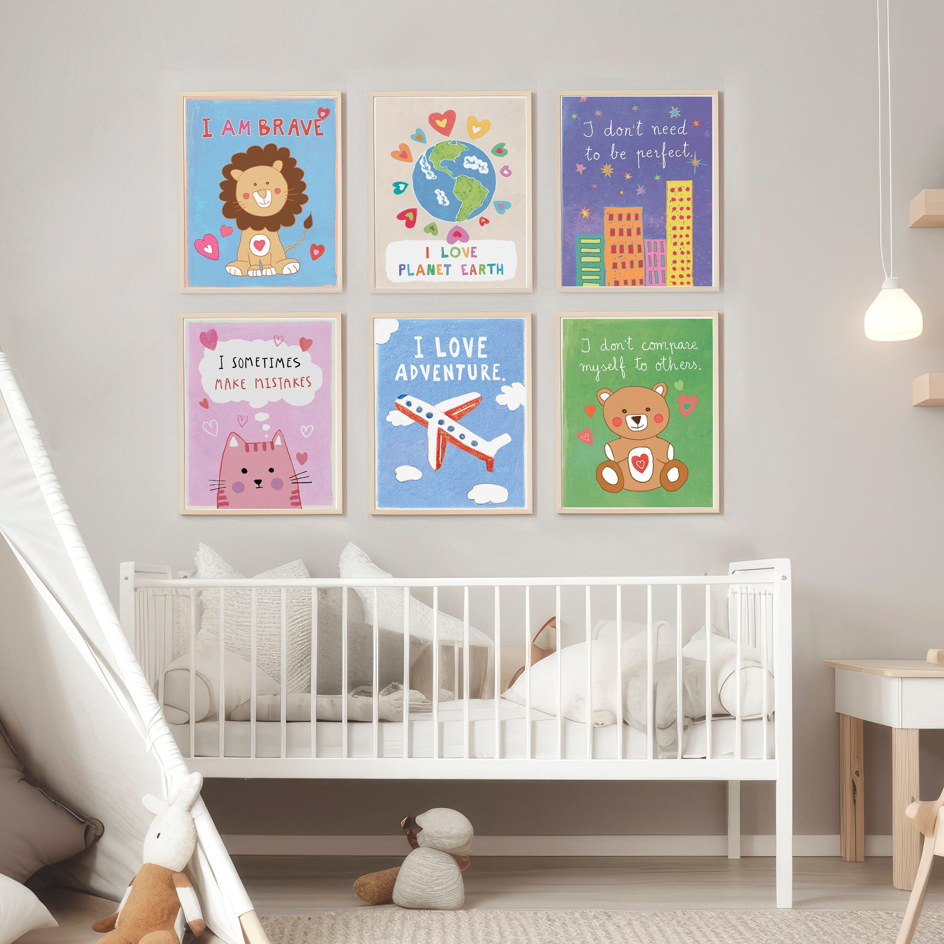 Set 6 Affirmations for Kids Affirmation Posters for Elementary ...