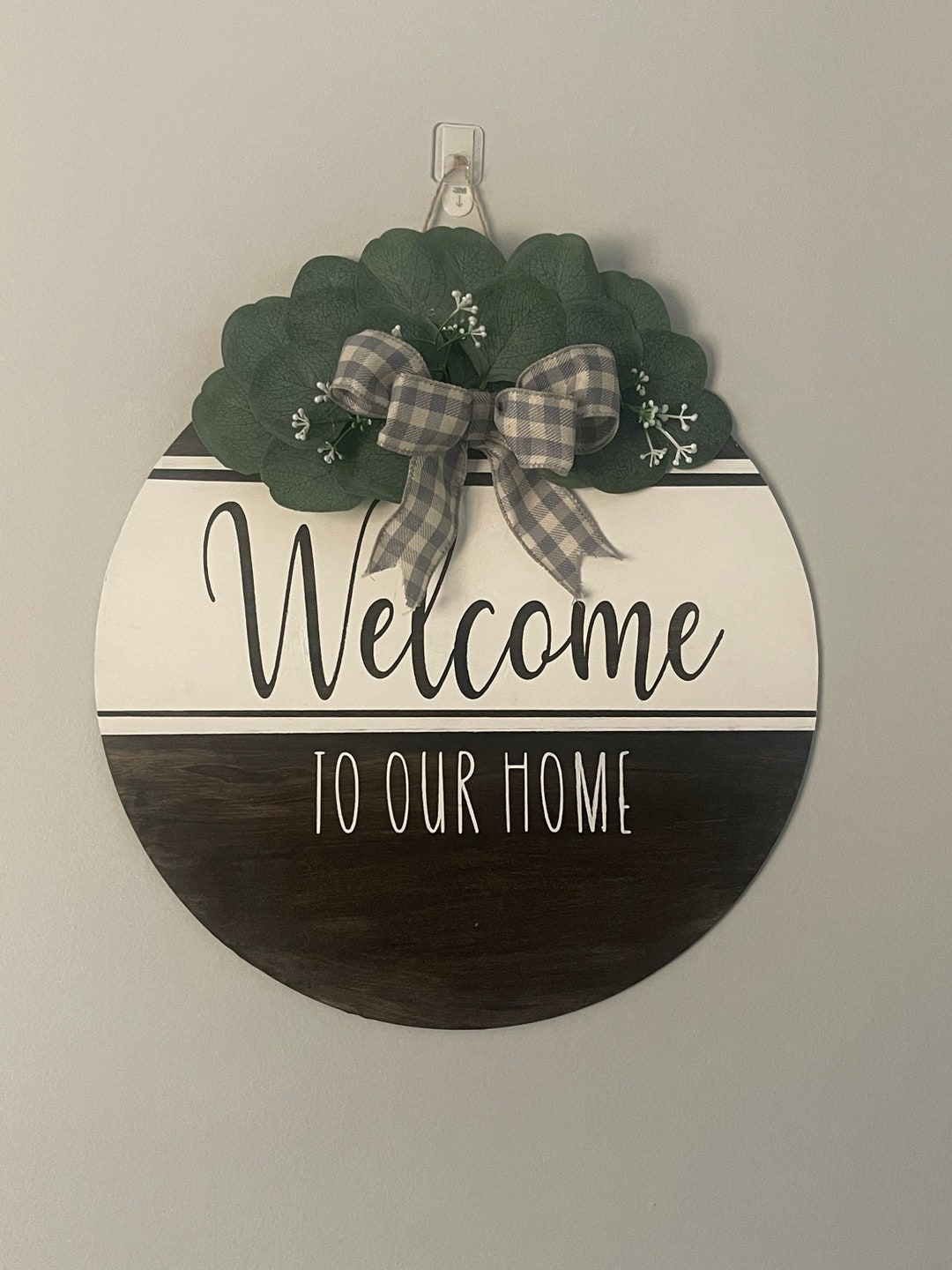 Welcome to Our Home / Door Hanger /welcome Sign / Door Tag / Wall ...
