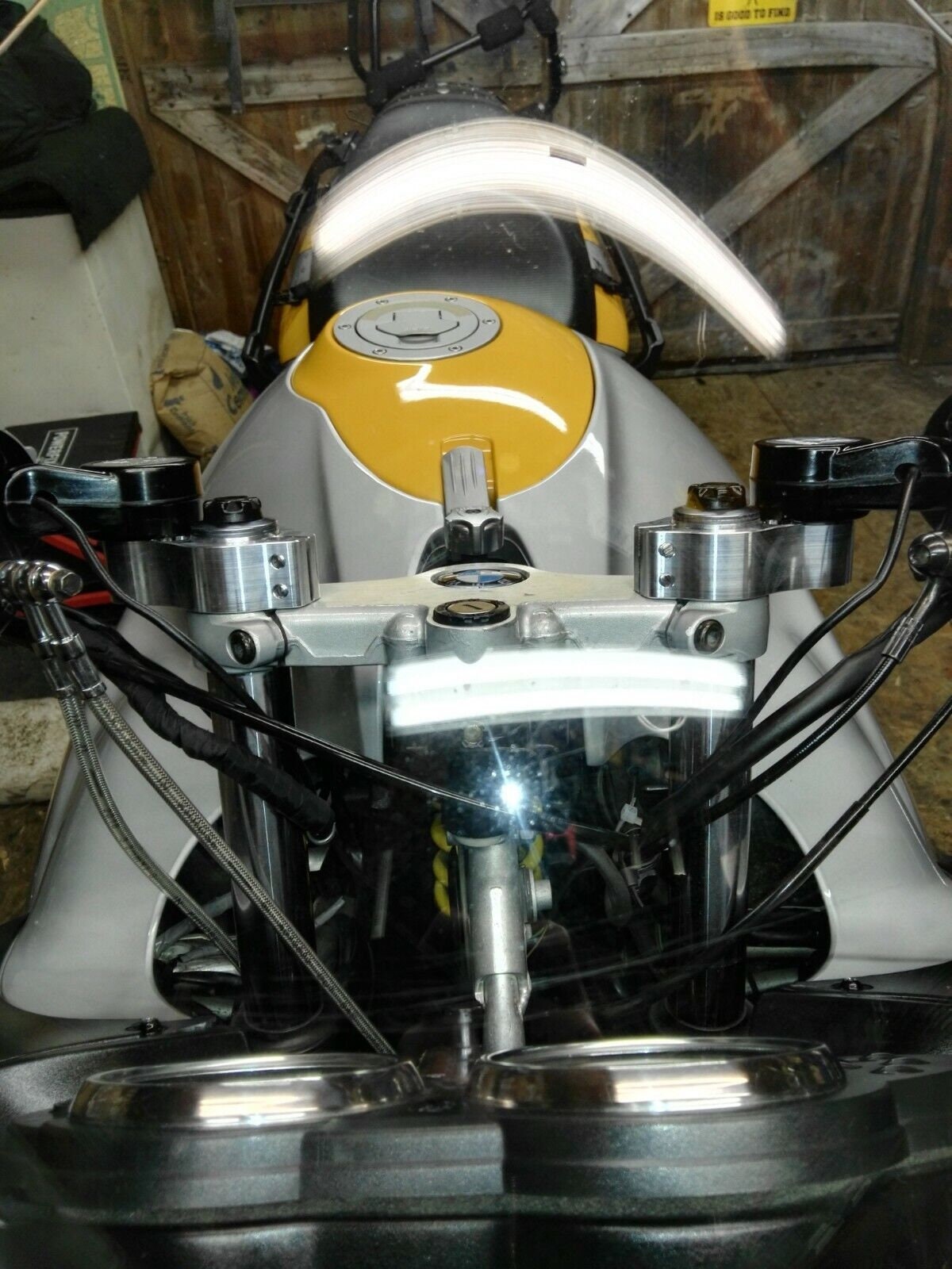 Bmw R1100s Billet Cnc Bar Riser Kit Conversion Bar Backs Manufactured ...