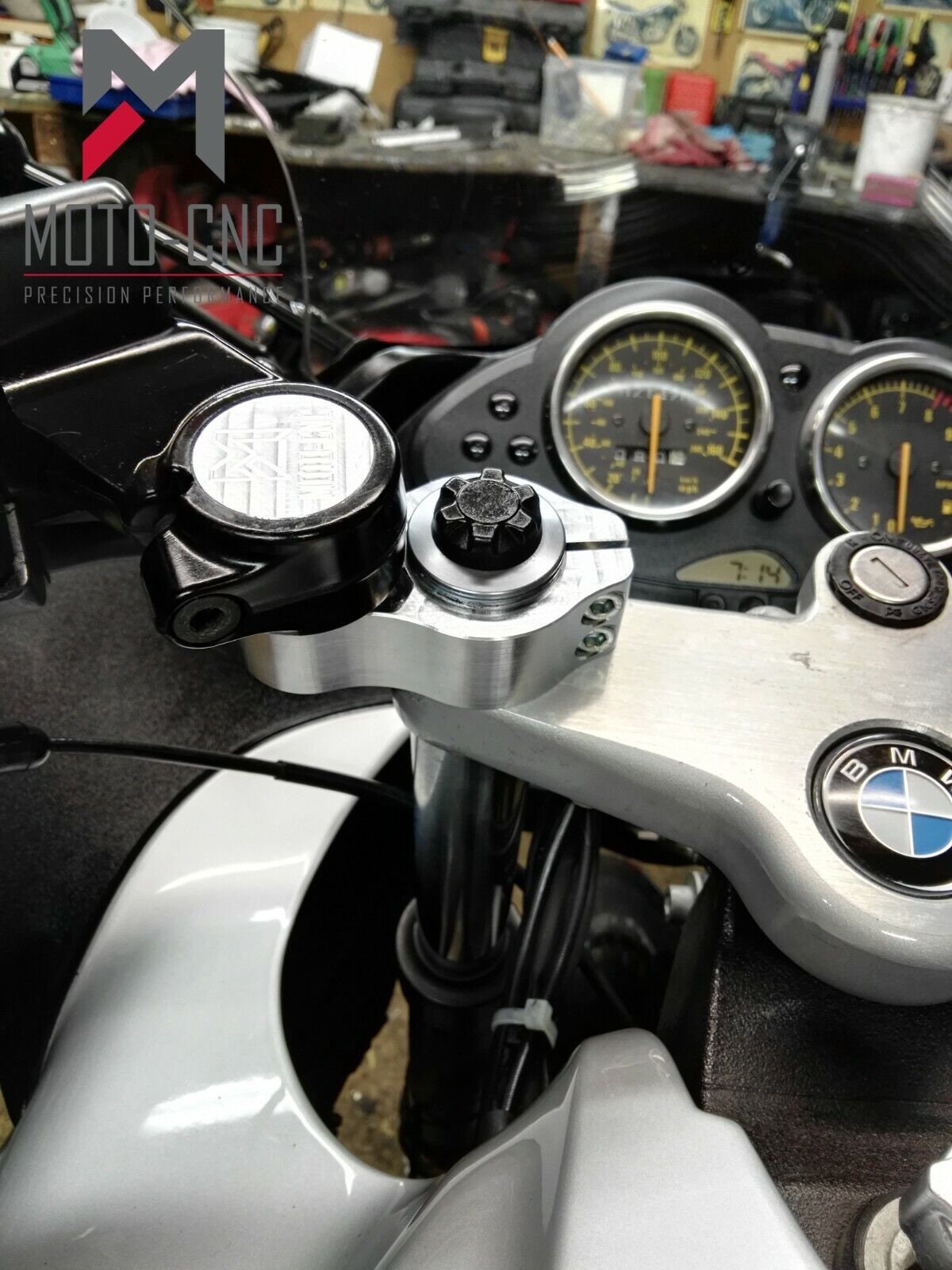 Bmw R1100s Billet Cnc Bar Riser Kit Conversion Bar Backs Manufactured ...