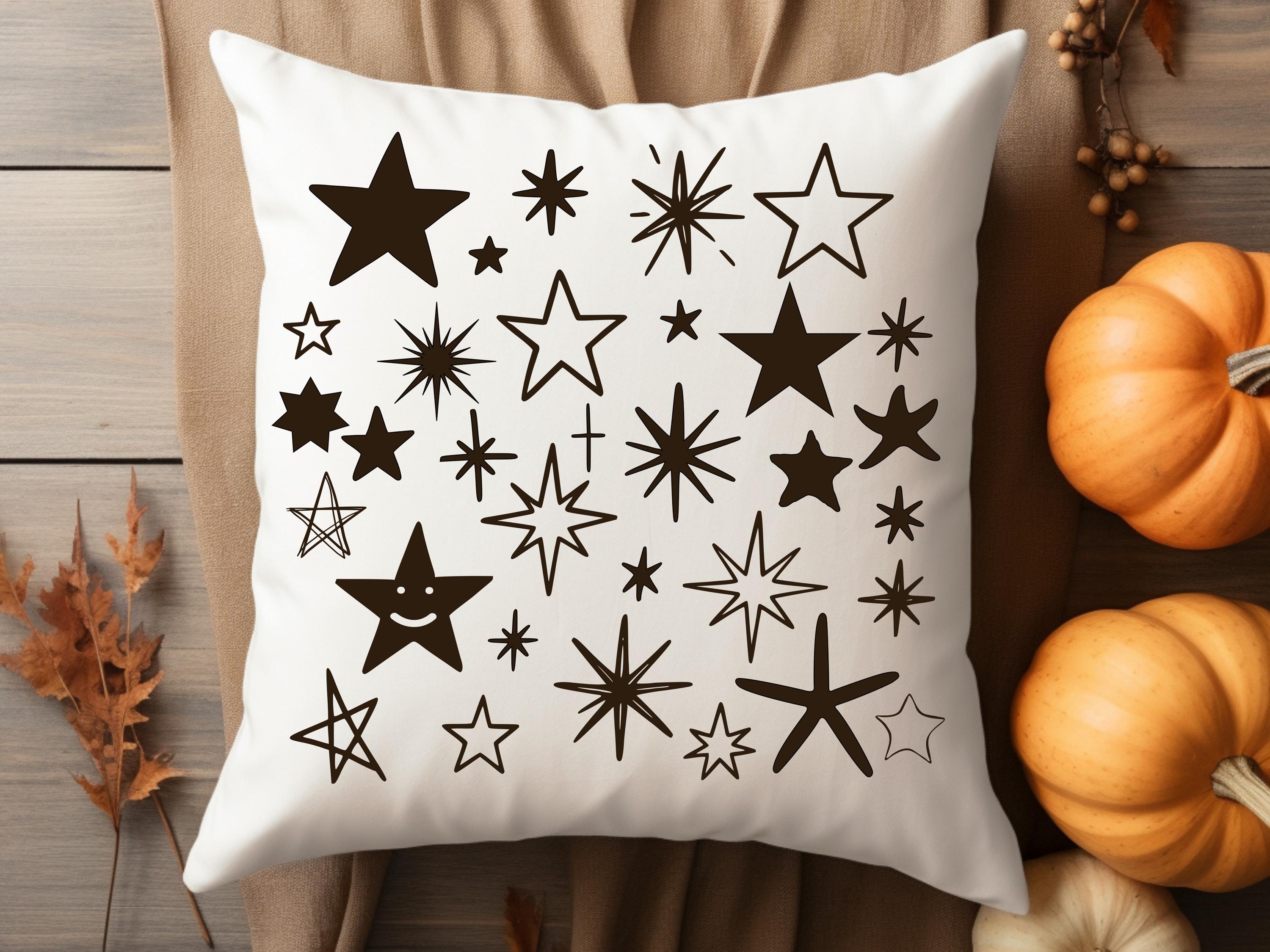 Star SVG Bundle, Celestial Clipart, Doodle Stars, Sparkles, Twinkle ...