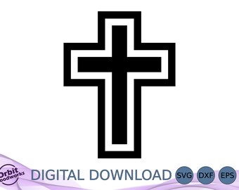 Heart Infinity Cross SVG DXF EPS, Cuttable Cross, Laser Cut File, Cnc ...