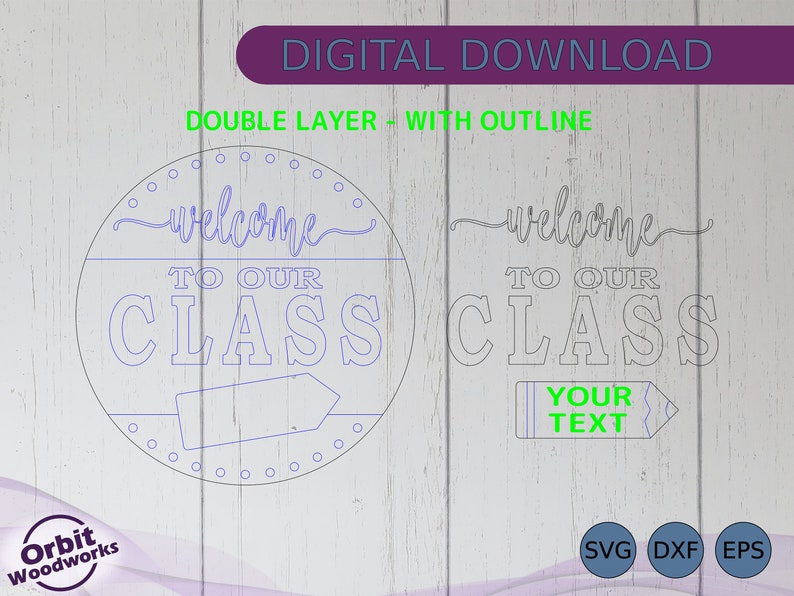 Welcome to Our Classroom Sign SVG DXF EPS, Classroom Decor, Back to ...