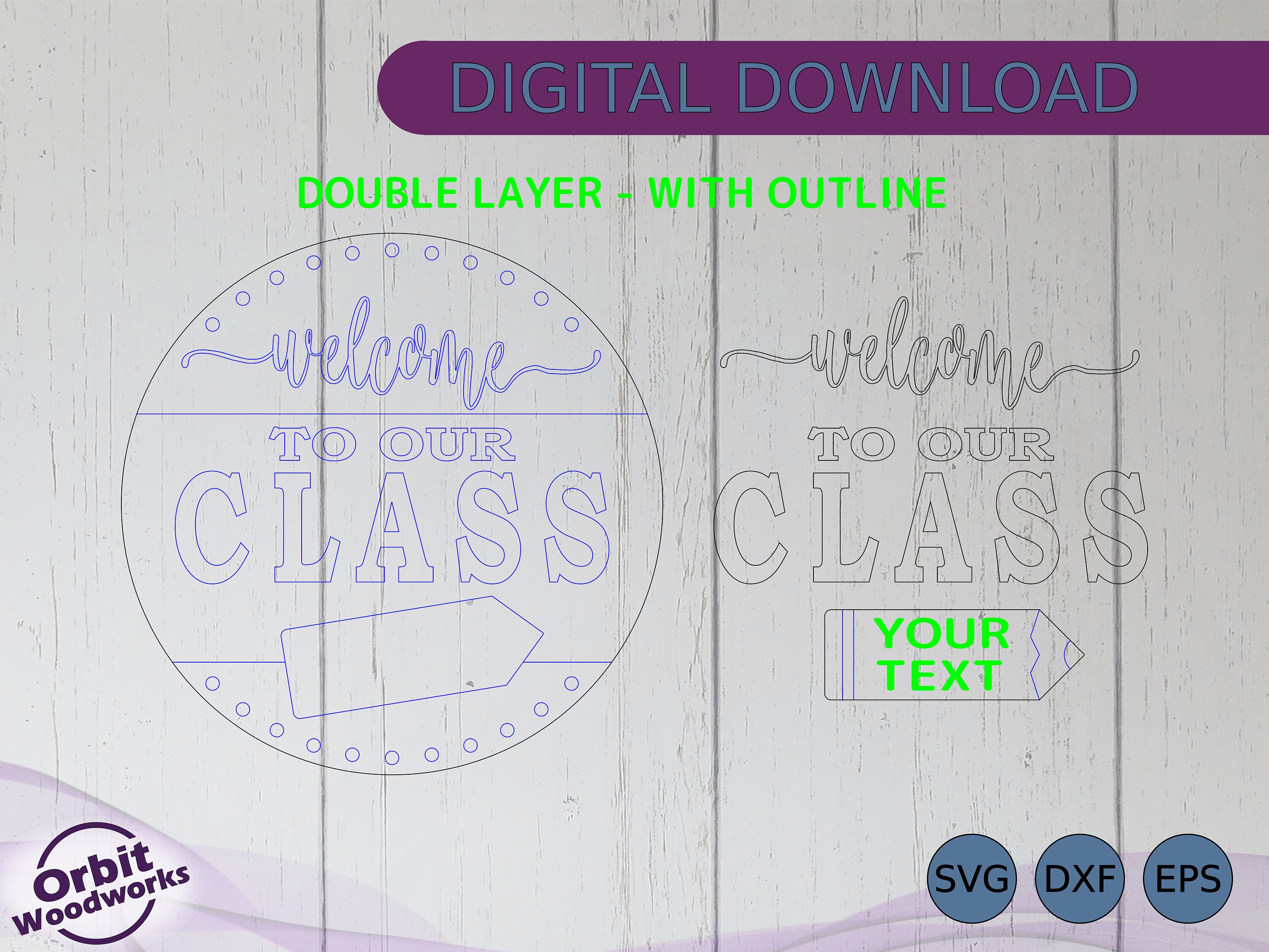 Welcome to Our Classroom Sign SVG DXF EPS, Classroom Decor, Back to ...
